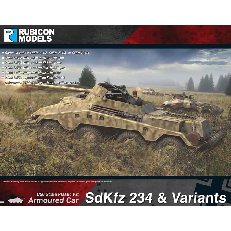 RU280138 Rubicon SdKfz234 & Variants 28mm | Space Craft