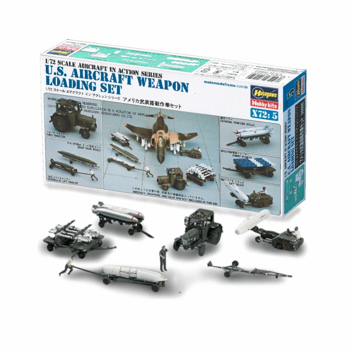 HAX725 Hasegawa US Aircraft Weapon Loading Set 1:72 – Space Craft